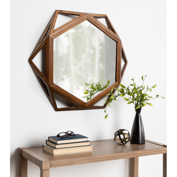 Dakota Fields Julian Irregular Solid Wood Wall Mirror & Reviews | Wayfair Dakota Fields Julian Irregular Solid Wood Wall Mirror & Reviews | Wayfair